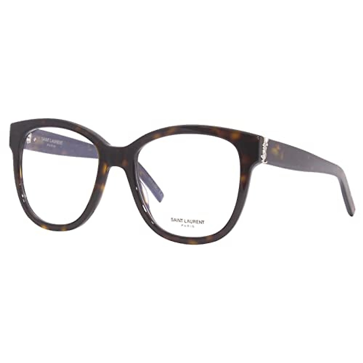 Saint Laurent SL-M97 004 Eyeglasses Women's Havana Full Rim Square Shape 54mm