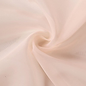 5x32 feet Rose Gold Premium Chiffon Sheer Curtain Panel Ceiling Backdrop Drape Wedding Party Events Reception Supplies