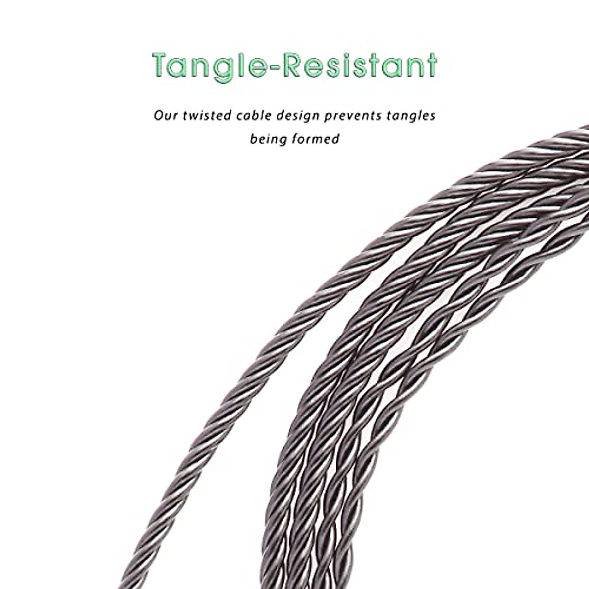 Campfire Audio Smoky Glow Litz IEM Cable | MMCX Cable Replacement Headphone Cable | Glow in The Dark MMCX Connectors