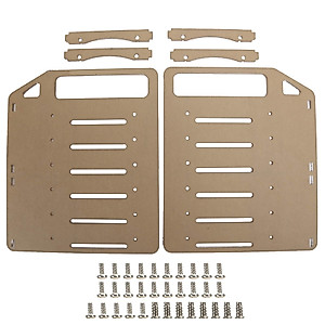 3.5in Hard Drive Bracket, Acrylic Hard Drive Bracket, DIY 3.5in Hard Disk Shelf HDD Transparent Cage, Support Fix Six 3.5 inch Hard Drives and Two 8cm Fans