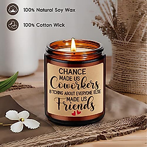 LEADO Coworker Candle - Work Bestie Gifts for Women, Men - Going Away Gift, Coworker Leaving Gifts, Thank You Gifts, Farewell Gifts for Coworkers - Friend Gifts, Funny Birthday Gifts for Women
