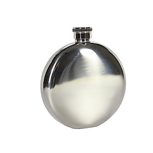 Irish Whiskey Flask Stainless Steel Flask 5 Fl. Oz. Book of Kells Design Irish Flasks Made Co, Westmeath Ireland