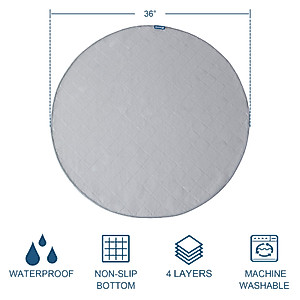 Washable Pee Pads for Dogs 2 Pack, Waterproof Dog Whelping Pads, Reusable Pee Pad Quilted, Fast Absorbing Training Pads for Dogs, Housebreaking Absorption Pads