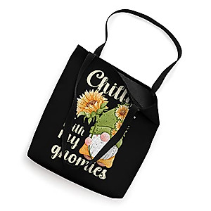 Gnome with sunflower, spring motif with garden gnome Tote Bag