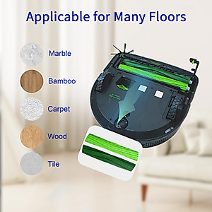 S9 Replacement Brush Parts Compatible with iRobot Roomba S9 (9150) S9+S9 Plus (9550) S Series Vacuum Cleaner, 3 Set Vacuum Cleaner Rubber Roller Brushes