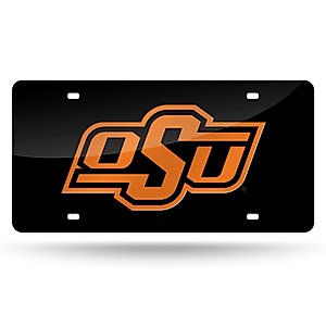 Rico Industries NCAA Oklahoma State Cowboys Laser Inlaid Metal License Plate Tag