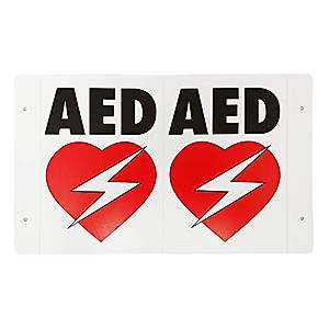 CPR Savers Foldable Panel AED Wall Sign for Business, School, Restaurant, Office or Any Public Place (1)
