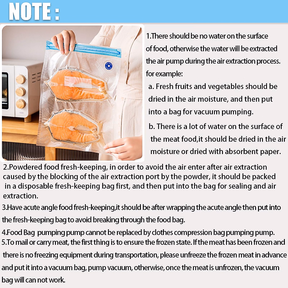 Daarcin Super Large Sous Vide Bags15pcs kit,BPA Free Reusable Vacuum Sealer Bags and 2pcs Sealing Clips for Food Storage and Sous Vide Cooking(11.8x13.4in/30x34cm)