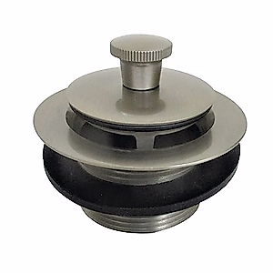 Kingston Brass DLL208 Lift and Lock Bath Tub Drain, Brushed Nickel