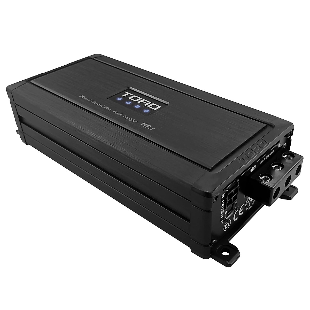 TORO TECH – R6, 8000 Watts MAX – 3200 Watts RMS 0.5Ω Stable Monoblock Car Amplifier Sound Quality Class D Design, Built-in Auto Sensing Turn-On, Subwoofer Amplifier