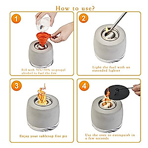 Tabletop Fire Pit with Roasting Sticks & Funnel, Portable Indoor/Outdoor Mini Small Fireplace, Tabletop Smores Sandwich Biscuit, Modern Home Decor Clearance Living Dining Room Patio Balcony Backyard