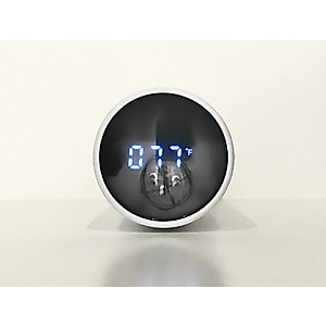 MMSA Insulated Tumbler Bottle with LED Temperature Display in Fahrenheit (White)