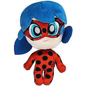 Miraculous Chibi Ladybug Plush Toy from Tales of Ladybug and Cat Noir | 15cm Ladybug Soft Toy | Super Soft and Cuddly Toys Bring Their Favourite TV Show to Life | Bandai