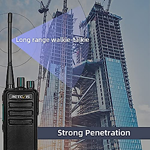 Retevis RB29 2 Way Radio for Adults, Walkie Talkies Long Range with Earpieces, Strong Compatibility, USB Charger, Hands Free Two Way Radio for Warehouse Education Commercial (10 Pack)