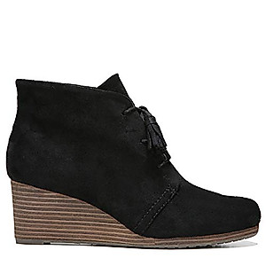 Dr. Scholl's Shoes Women's Dakota Boot, Black Microfiber Suede, 8 M US