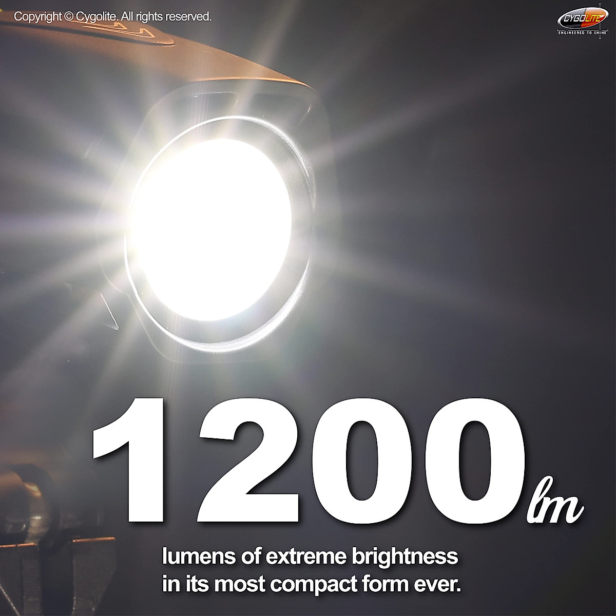 Cygolite Metro Pro – 1,200 Lumen Bike Light – 9 Night & Day Modes – IP67 Waterproof – USB Rechargeable Headlight – for Road, Mountain, Commuter Bicycles, Black