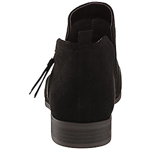 Dr. Scholl's Shoes Women's Rate Zip Ankle Boot Black Microfiber 9 W