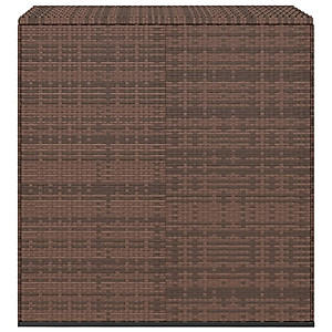 TIFITGO Asomie Patio Cushion Box PE Rattan Brown Indoor stockage bin home chest house tank Outdoor Furniture Outdoor Storage Boxes US Stock Fast Shipment Brown