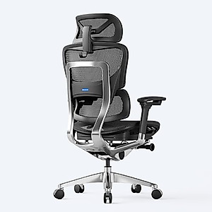 Odinlake Big & Tall Office Chair 500lbs, Heavy Duty Ergonomic Mesh Chair, High Back Swivel Computer Chair with Lumbar Support & 4D Arms，Adjustable Wide Seat Home Desk Chair with Headrest