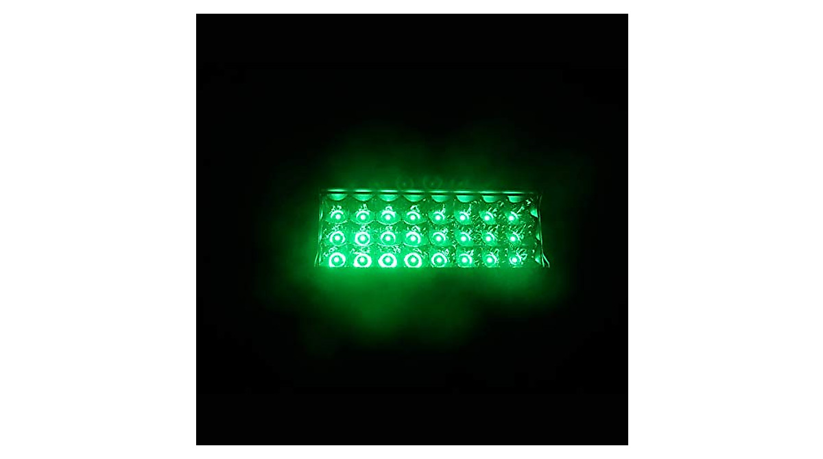 Green 7-Inch Off-road Light Bar - Waterproof 36W Green LED Pods