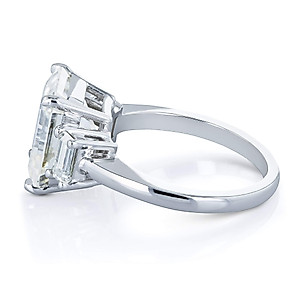 Kobelli 5 1/2 Carat TW 3-Stone Forever One Charles and Colvard Moissanite Engagement Ring - 11