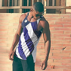 GDJGTA Summer Vest for Men Leisure 4th of July Flag 3D Digital Printing Lndependence Day Sports Sleeveless Tank Top Tee Blouse