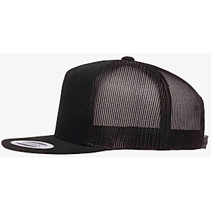 Flexfit Adjustable Snapback Classic Trucker Hat 6006 (Black)
