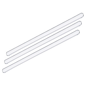 MECCANIXITY Borosilicate Glass Stick 5.91" Length 8mm Dia Stir Rod Mixing Tools with Both Ends Round for Lab Kitchen Science 3Pcs