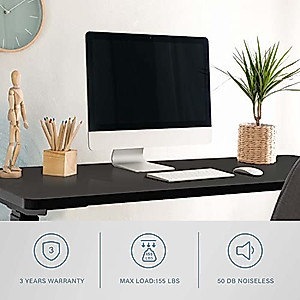 Electric Standing Desk, Dual Motor Standing Desk Adjustable Height, Ergonomic Sit Stand up Desk, Adjustable Desks for Home Office, Sit to Stand Desk, Table Raises up and Down with Memory Controller
