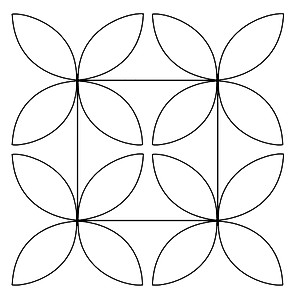 Quilting Stencils for Machine and Hand Quilting - 2 Reusable Framed Seed and Pumpkinseed Design Plastic Quilt Template for Borders, Background, Block Patterns, Stencil Set Includes Guide