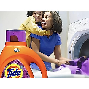 Tide Plus Febreze Freshness He Turbo Clean Laundry Detergent Liquid Soap, Spring & Renewal, 115 Fl Oz, 74 Loads