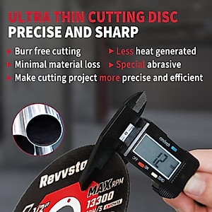 Cut Off Wheels 55 Pack, 4 1/2 Inch Cut-Off Wheel, 4.5" x .045" x 7/8" Metal & Stainless Steel Cutting Wheel for Angle Grinder, Ultra Thin Cutting Discs (4-1/2 x .045 x 7/8 inch Grinder Wheel)