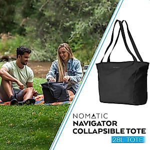 NOMATIC Collapsible Tote Bag - The Ultimate Travel Bag - Great Beach Bag or Work Bag