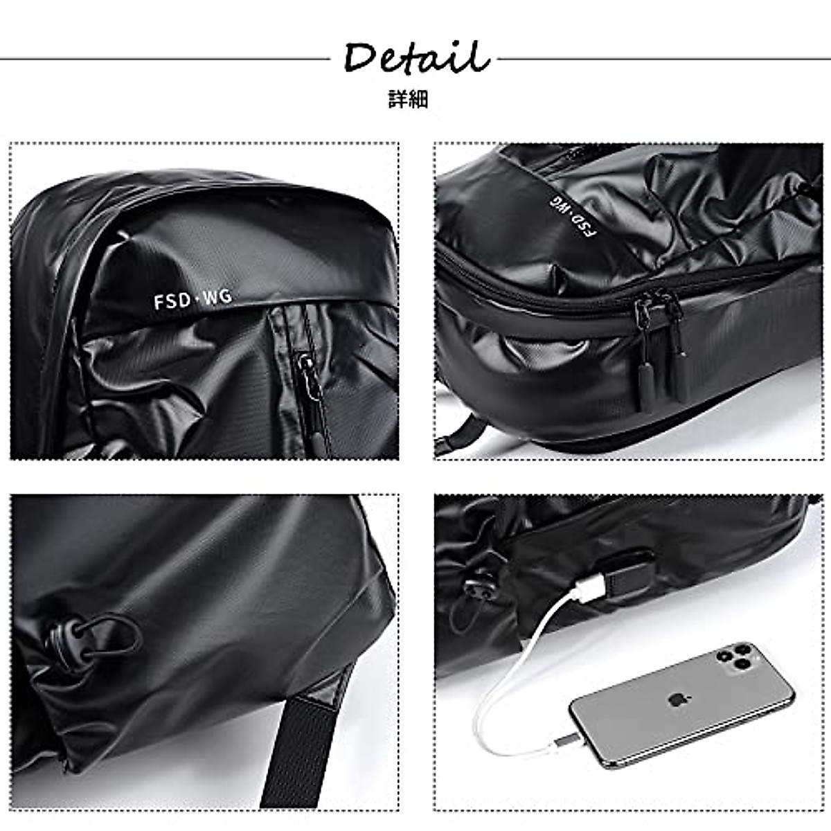 FSDWG Travel Laptop Backpack, Water Resistant College School Computer Bag Gifts for Men Fits 15.6 Inch Notebook