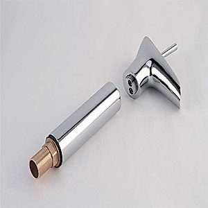 HOONWEAR Kitchen & Bath Fixtures Taps Faucet, EuropUPC Retro Hot and Cold Faucet Copper Waterfall Basin Faucet Bathroom Wash Basin Faucet Mixer Tap Faucet, CF001