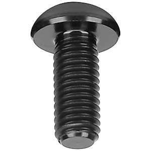 HERCHR 12Pcs Disc Brake Rotor Bolts, M5x12mm Bicycle Rotor Screws for MTB Mountain Bike, Steel/Titanium/Black(Black)
