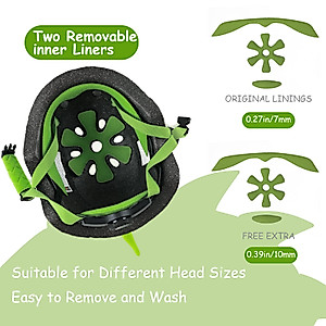 Kids Toddler Bike Helmet, Adjustable and Multi-Sport for Child Boys and Girls, 2 Sizes (Dinosaur, Small)