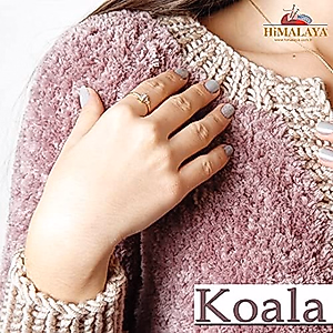 3 Ball/Skein Himalaya Koala Chenille Yarn, 100g/3.5 oz, 100 m/109 yards, 100% Micro Polyester Bulky Chunky Yarn, Baby Yarn, for Amigurumi, Baby Blankets, and Home Decor, 75704