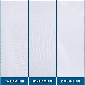 MyfatBOSS Aquarium Filter Media Bags - Extra Fine - 10 PCS Fine Mesh Reusable Nylon Net Filter Bags with Plastic Zipper for Extra Fine Resins Filter, 7.9 x 5.5 Inch