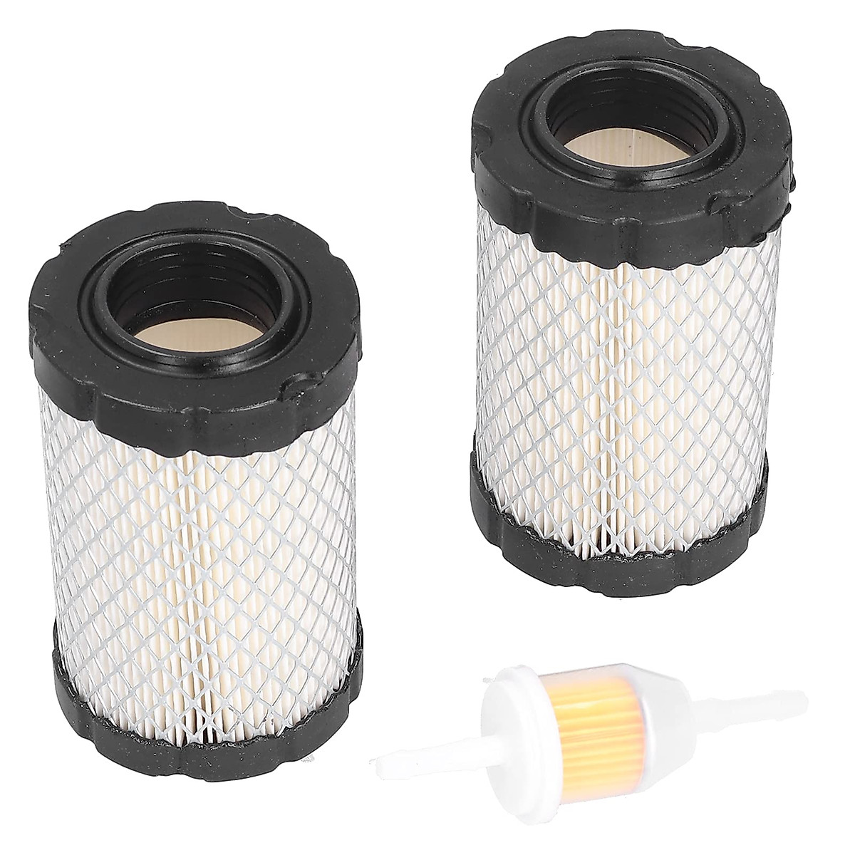 OUKENS Air Filter, Air Cleaner Cartridge, Lawn Mower Fuel Filter Set Replacement 796031 for E100 E120 E130 E140 E150 100 Series Tractor