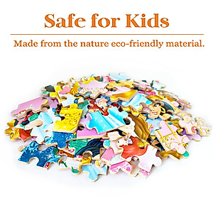 Puzzles for Kids Ages 4-8 100 Pieces Jigsaw Puzzles for Boys and Girls Educational Learning Puzzles in Metal Box.