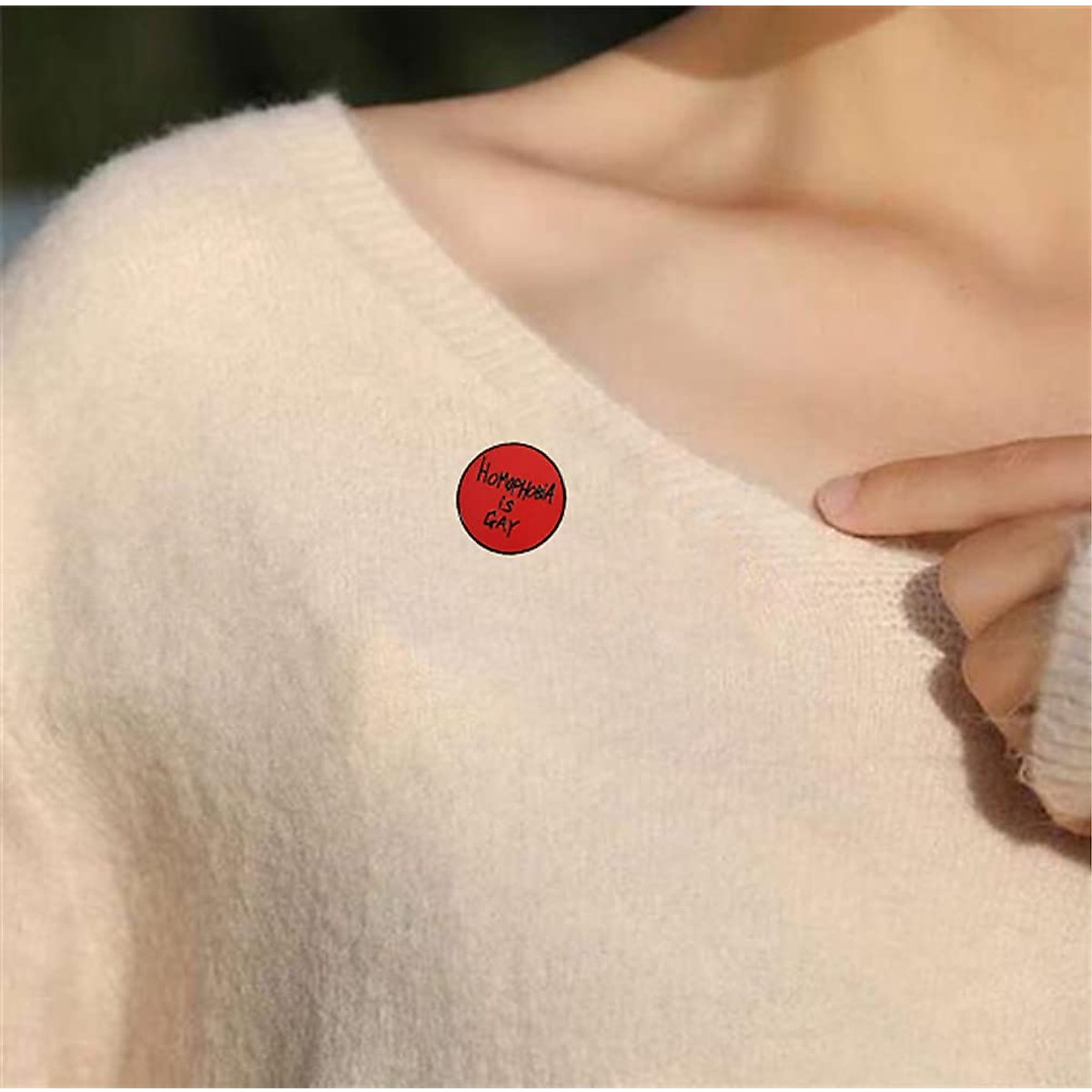 Homophobia is Gay Brooch Pin Custom Cute Brooches Shirt Lapel Teacher Tote Bag Backpacks Badge Cartoon Gift Brooches Pins for Women