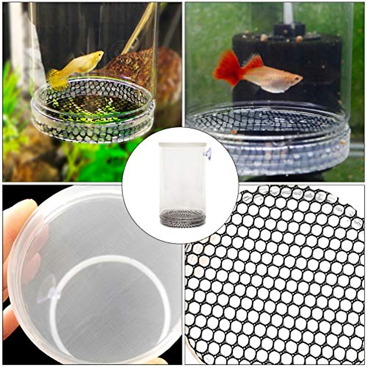 balacoo Net Breeding Box Aquarium Fish Hatchery Isolation Net Aquarium Fish Breeder Tank Isolation Hatching Net Fish Hatchery Breeder Box Aquarium Separation Net
