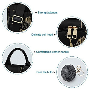 ALAZA Sacral Night Girl on Moon Trips Hiking Camping Rucksack Pack for Women