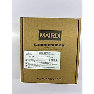 MAIRDI USB Headset with Microphone for Computer, PC Headset with Mic Noise Canceling for Laptop Teams Zoom Office Call Center Voip Phone Calls, Dictation Headset for Dragon Voice Recognition