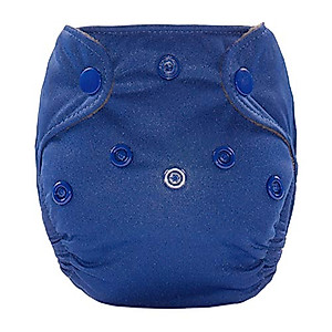 Thank u Mom Newborn Cloth Diaper All in One with Umbilical Cord Snap 6Pack (Nature Color)