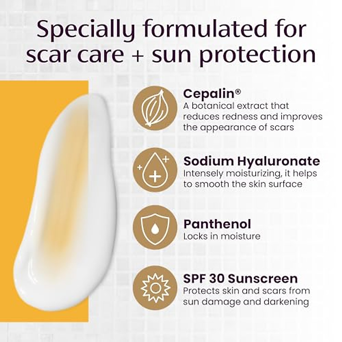 Mederma Scar Cream Plus SPF 30, Sunscreen, Protects from Sun Damage, Reduces the Appearance of Scars