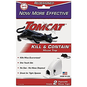 Tomcat Kill and Contain Mouse Trap, 2-Pack(2Pack 4 Traps total)