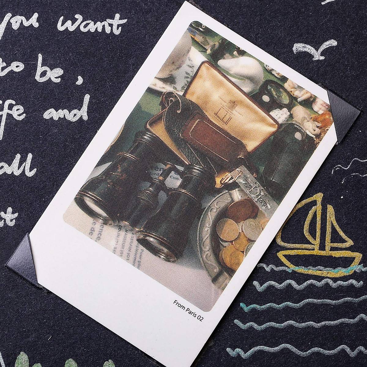 Bememo 2040 Pieces Photo Corners Self Adhesive for Scrapbook Picture Album (Black and Clear)