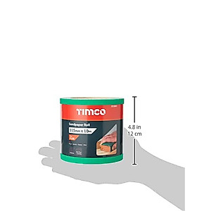 TIMCO 231823 Sandpaper Roll 120 Grit Green - 115mm x 10m